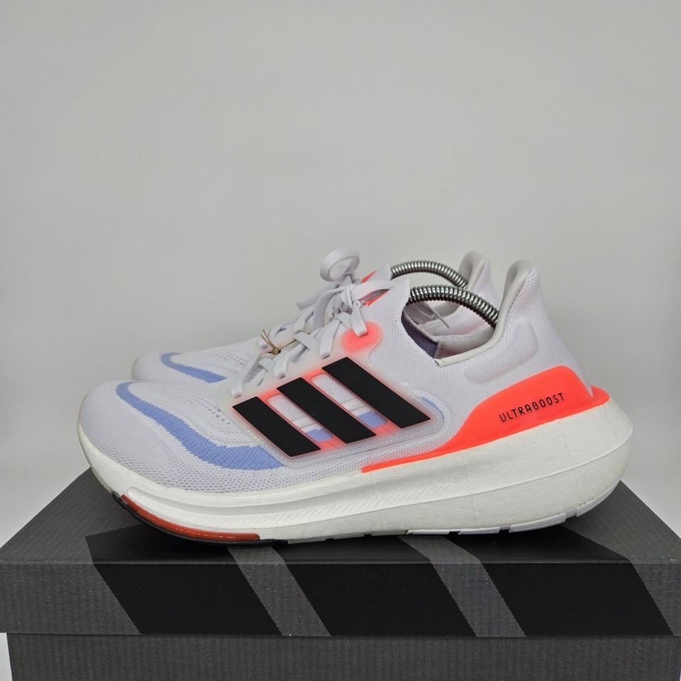 adidas Ultra Boost Light HQ6351 White Black Solar Red Men’s Running ...