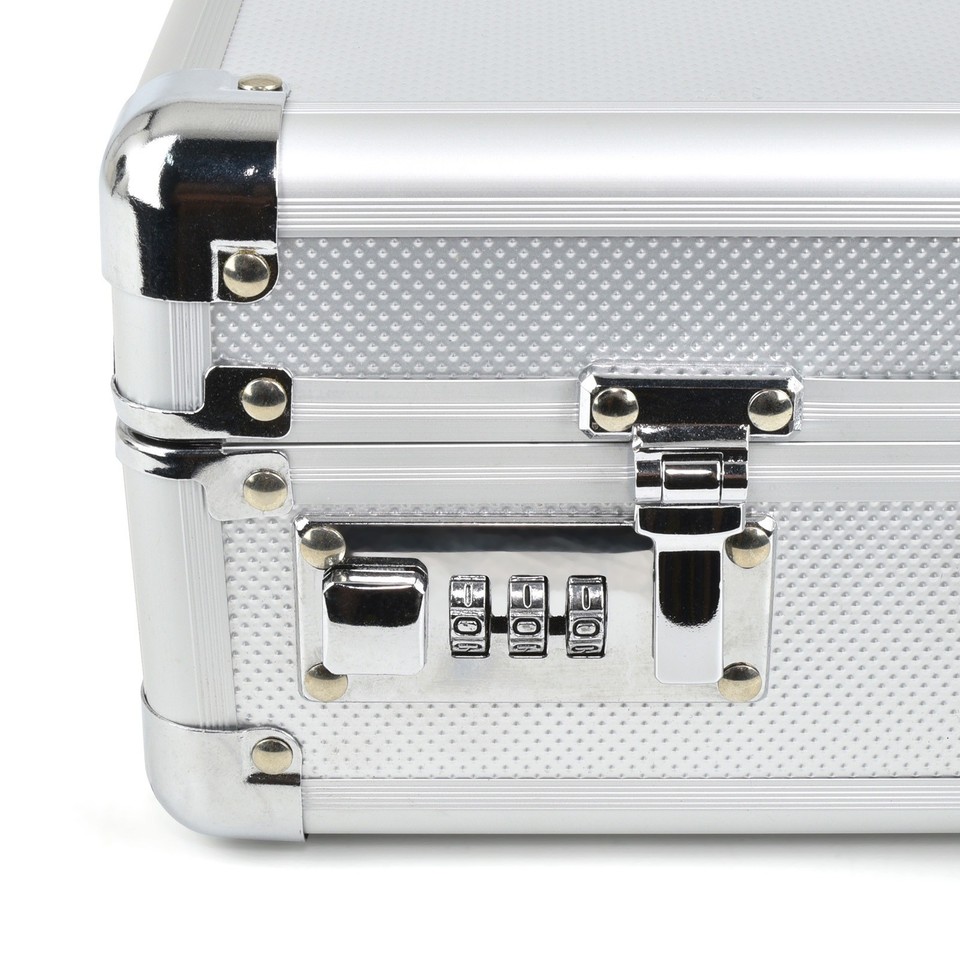 Aluminum Frame Storage Box Case with Lock for 50 PCGS NGC Coin Holders ...