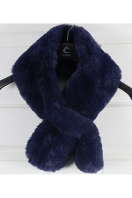 Pom Peace of Mind Womens Faux Fur Scarf Wrap Collar One Size 95cm x ...