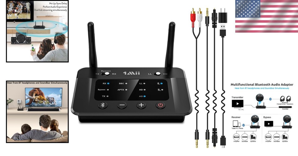 Wireless Audio Splitter with aptX Low Latency Technology | eBay