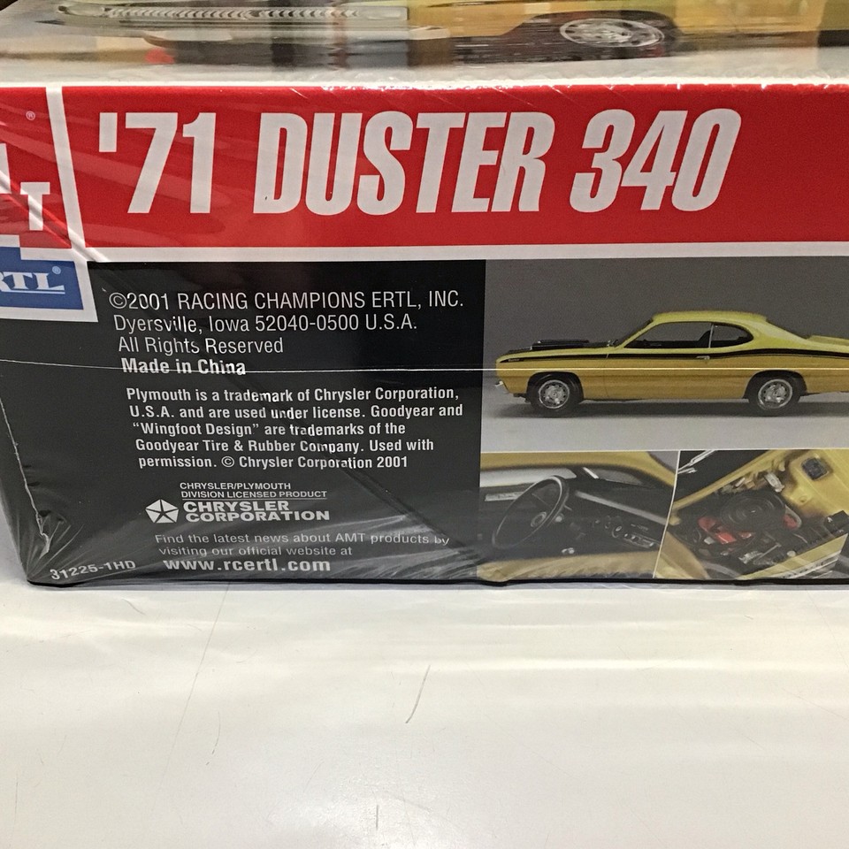 AMT ERTL 1971 Plymouth Duster 340 Model Kit #31225 1/25 Scale Factory ...