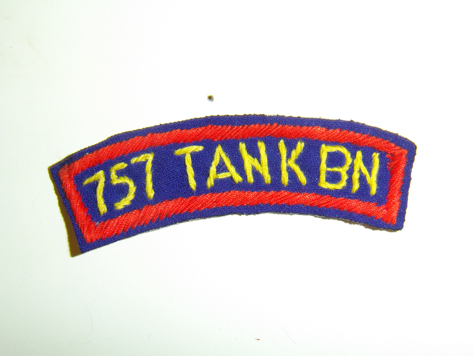 b1955 WW2 US Army 757th Tank Battalion Tab 757 TANK BN A6B7 | eBay