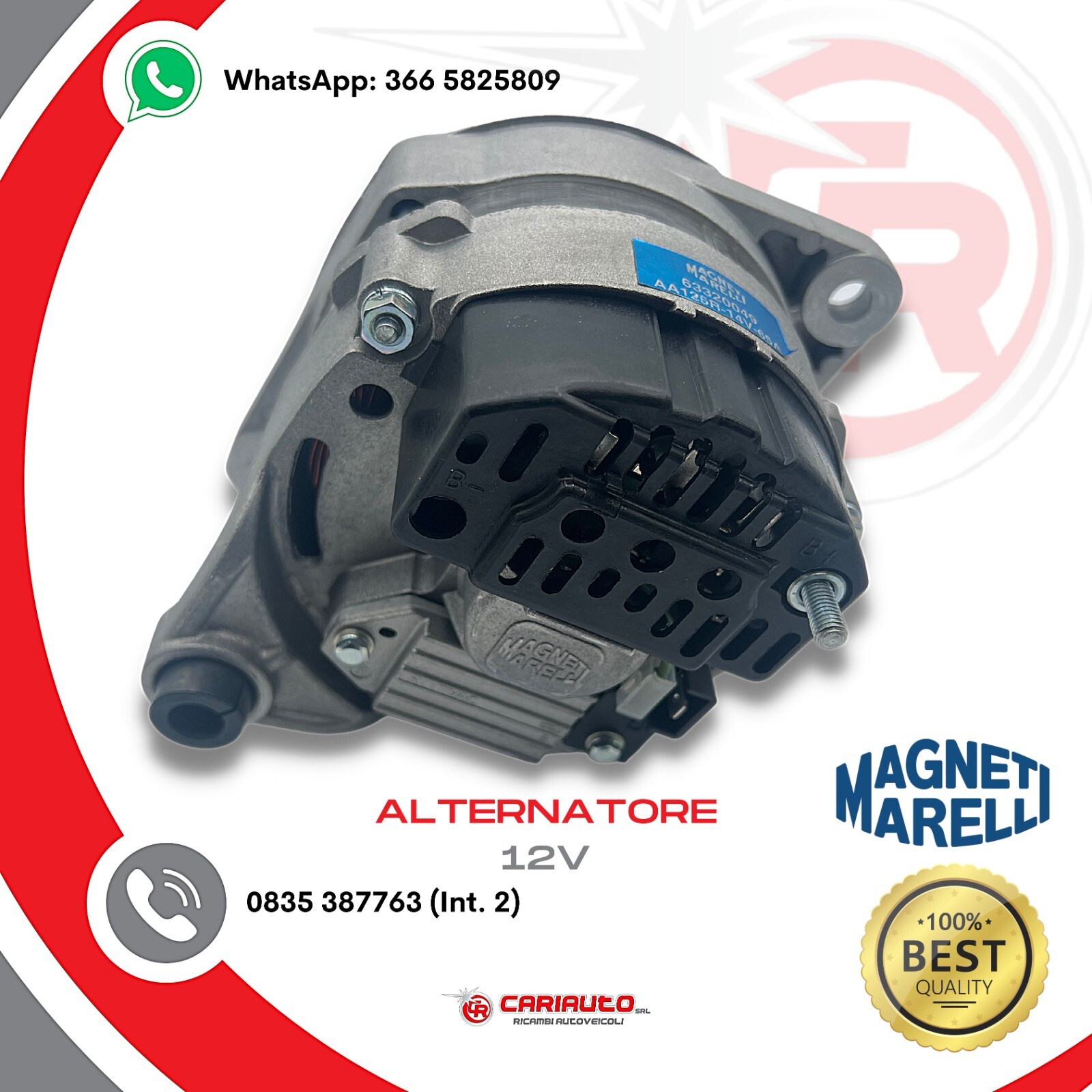 Alternatore 14v 65A Trattori Fiat Iveco Daily Fiat Ducato 2.5 Marelli ...