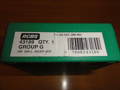 RCBS Two Die Full Length Set for .309 JDJ with Shell Holder | eBay