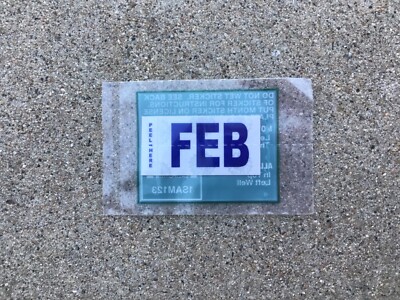 CALIFORNIA - DMV - LICENSE PLATE - MONTH STICKER - FEBRUARY - NEW | eBay