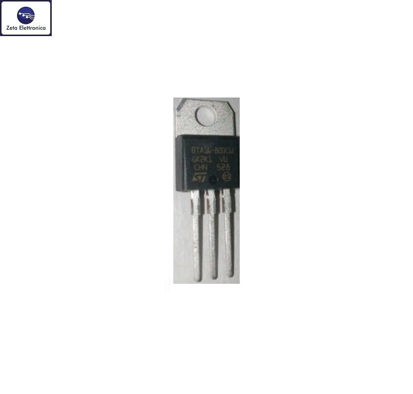 BTA16-800B TRIAC BTA16 800V 16A 35mA THT TO220 SNUBBERLESS BTA16-800 ...