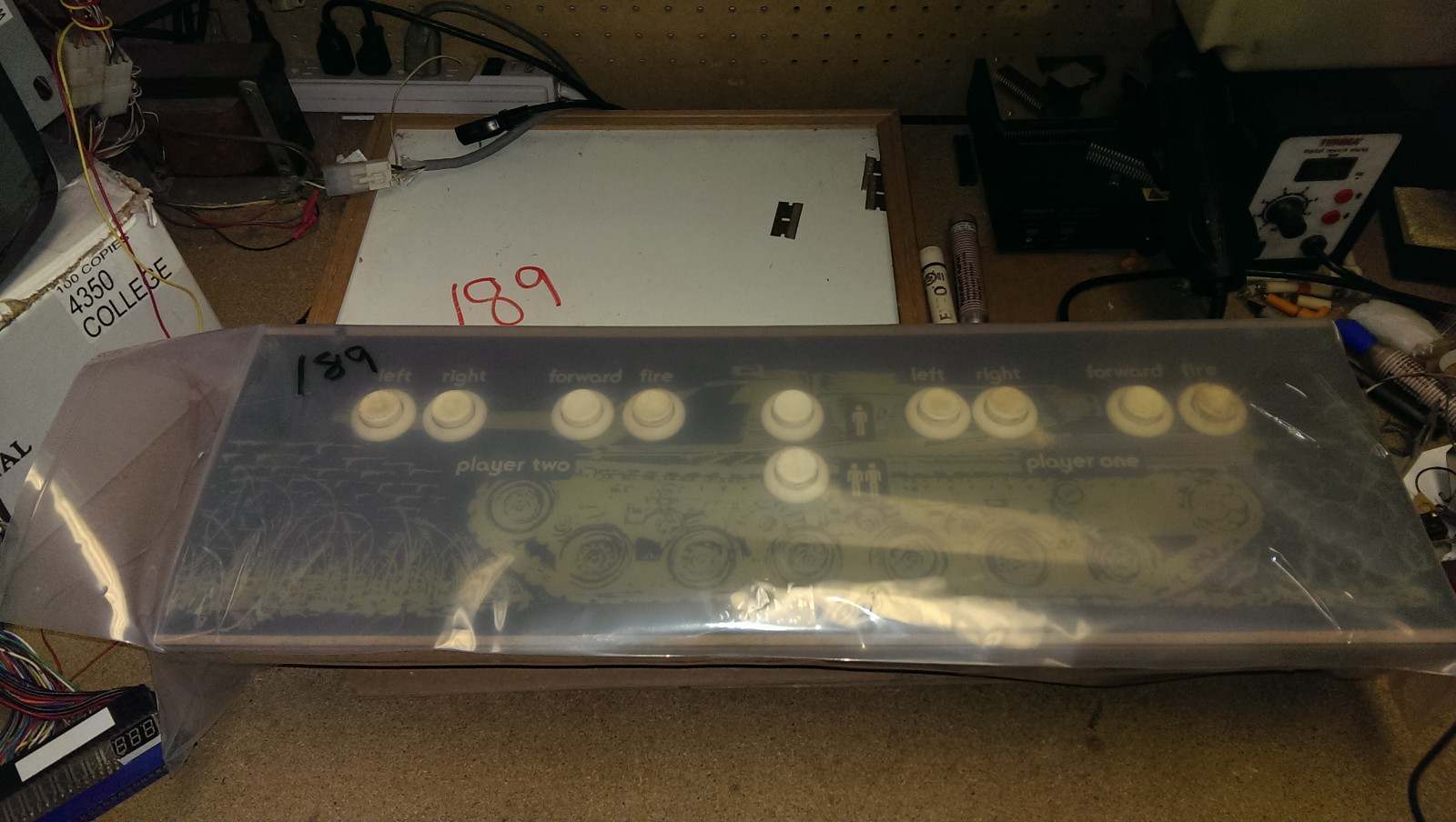 Control Panel for ARMOR ATTACK - 1980 Cinematrics - with controls ...