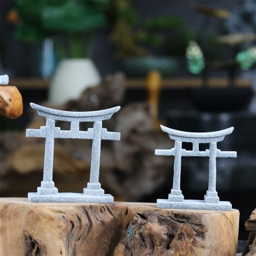 Grey Mini Japanese Torii Gate Craft Miniature Shrine Shinto Toy | eBay ...