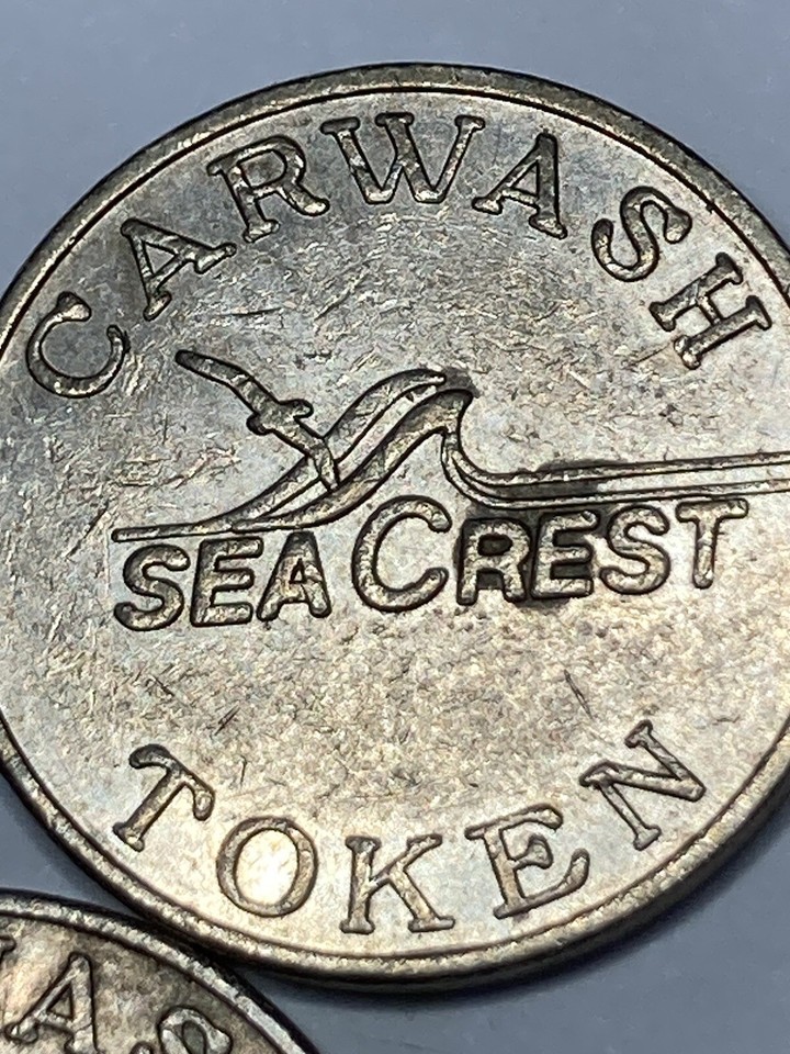 3 Tokens: Sea Crest, Car Wash Token, 22mm Nickel Hookset New Hampshire ...