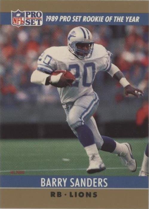 1990 Pro Set Barry Sanders #1 for sale | eBay
