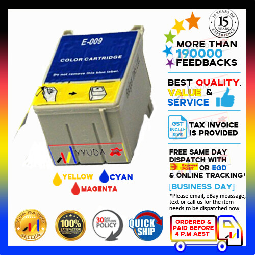 2x NoN-OEM T009 ink COLOUR for EPSON PHOTO 900 915 1270 1275 1280 1290 ...