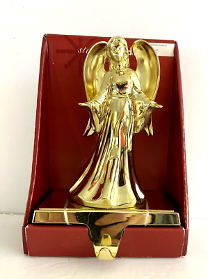 Target 2004 Gold Metallic Angel Stocking Holders Christmas Holiday ...