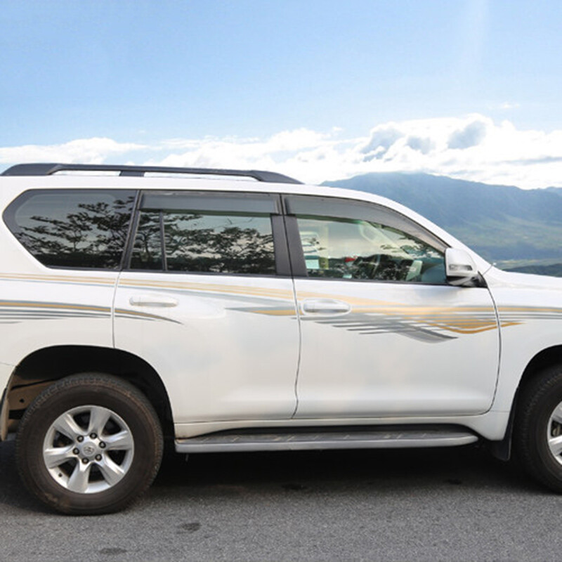 For Toyota Prado 2010-2020 stickers Car Body waist line Side Body ...
