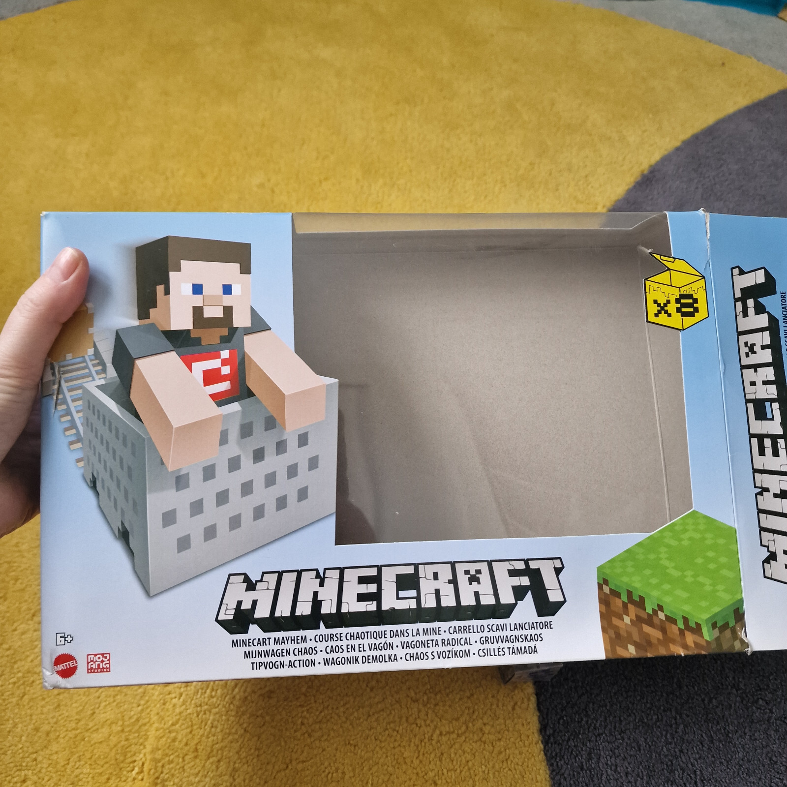 Minecraft Minecart Mayhem Playset Steve Figure, accessories and small ...