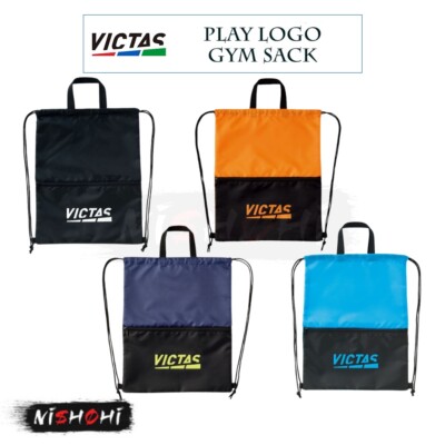 VICTAS PLAY - PLAY LOGO Gym Sack - Table Tennis Bag | eBay