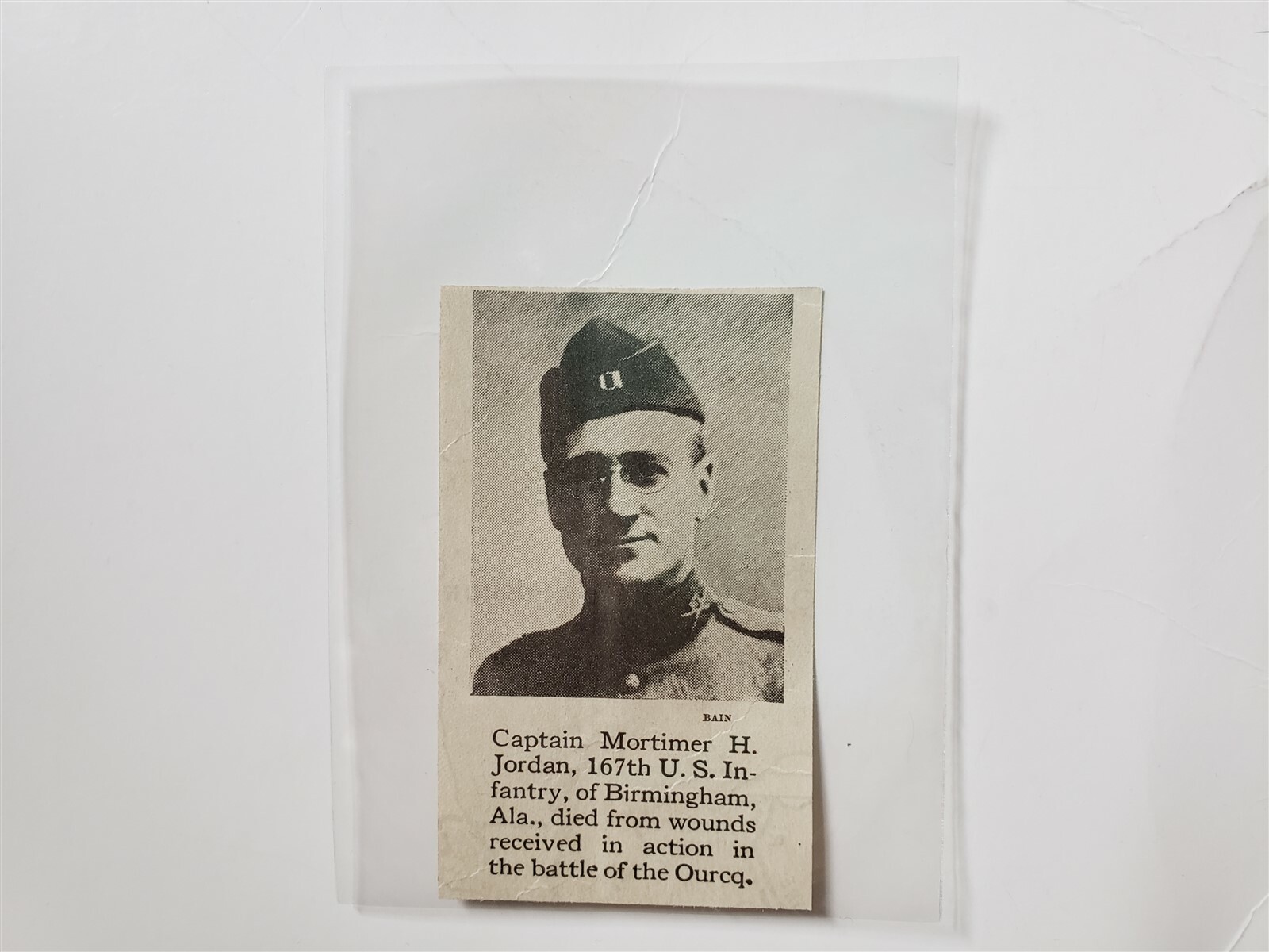 Captain Mortimer Jordan 167th Infantry Birmingham AL 1918 World War 1 ...