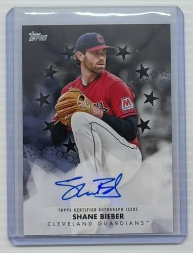 2024 Topps Shane Bieber Black Baseball Stars Auto Autograph #111/199 ...