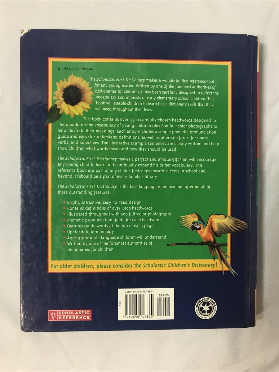 Childrens Dictionary Page With Guide Words