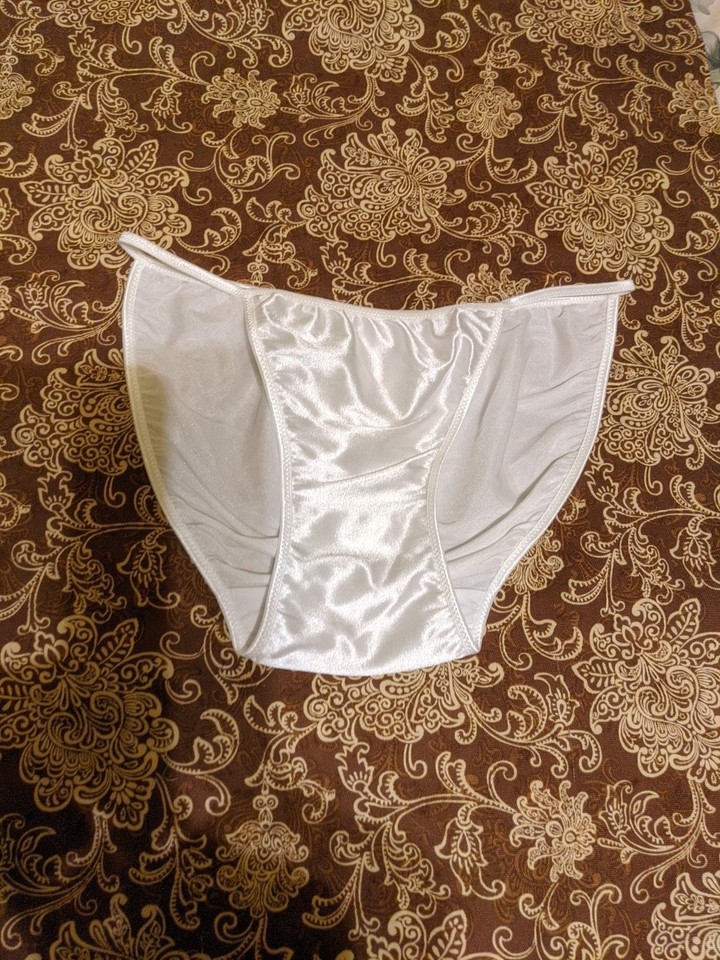 Vtg Katie & Laura's Satin Second Skin String Bikini Panties Size Large | eBay