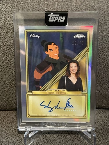 🔥Mulan 2025 Topps Mint Disney Ming-Na Wen Encased Chrome Auto /75 | eBay