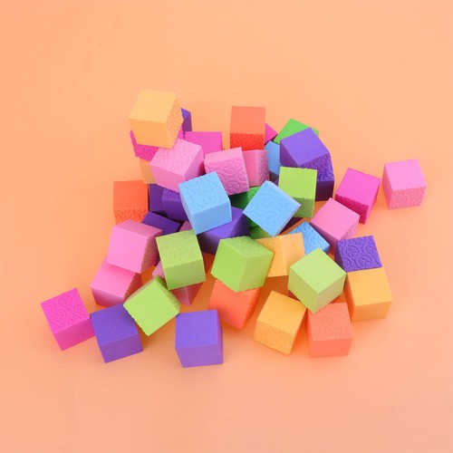 3 Pieces Diy Cube Block Color Blocks Children's Building Sponges | eBay UK