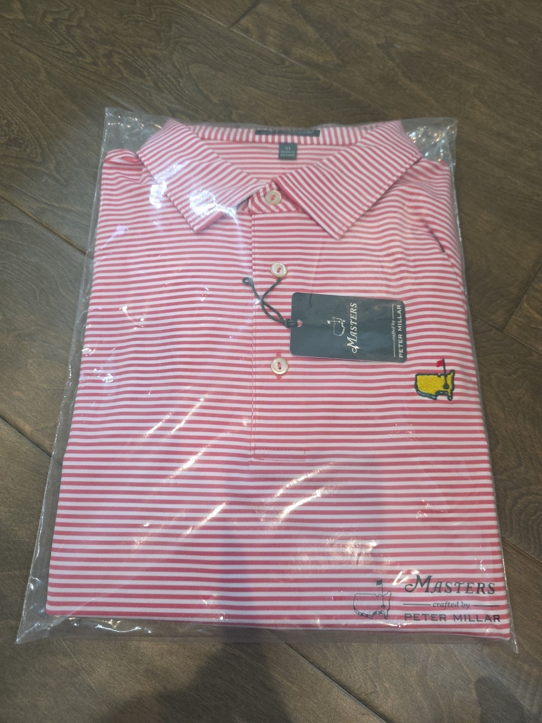 2025 Masters Peter Millar Polo (Pink & White) Brand NEW. Still in ...