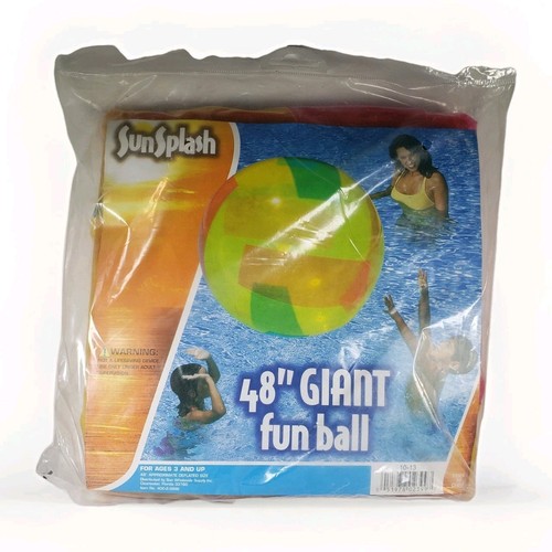 Vintage 48" FLORIDA POOL Inflatable BEACH BALL SEE-THRU VINYL | eBay