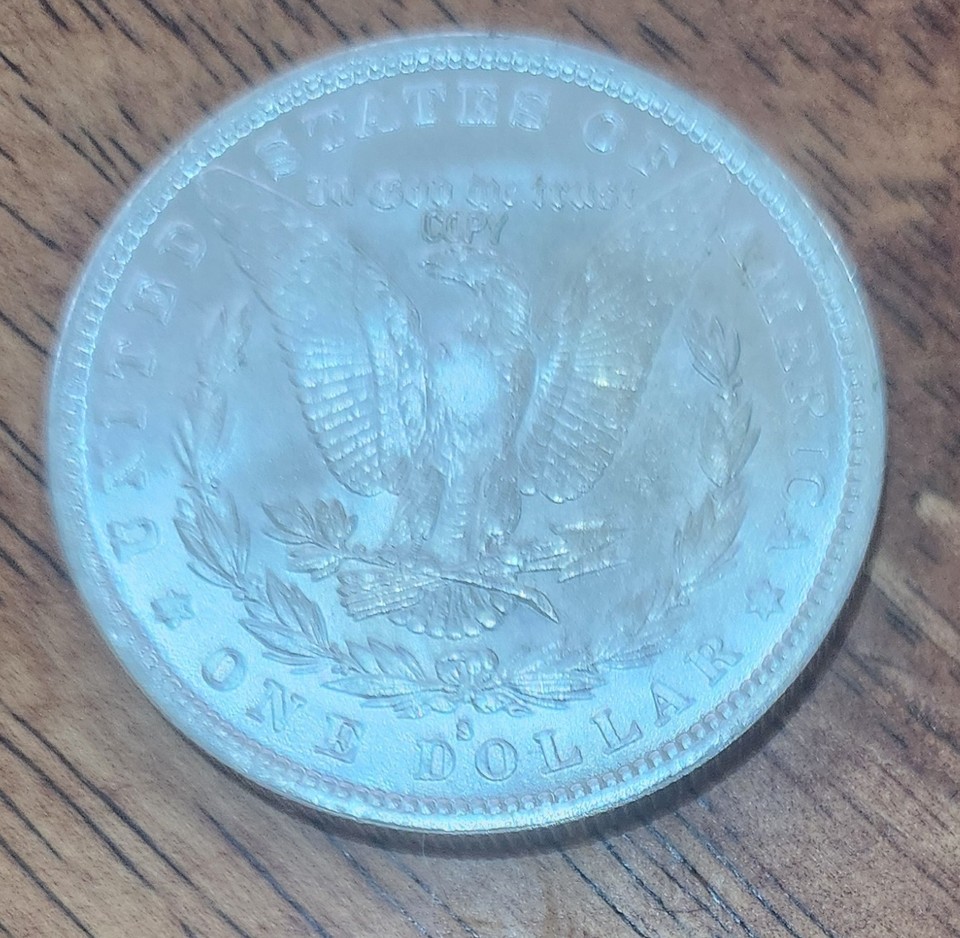 MORGAN DOLLAR 1893s Silver Copper Round Hole Filler | eBay