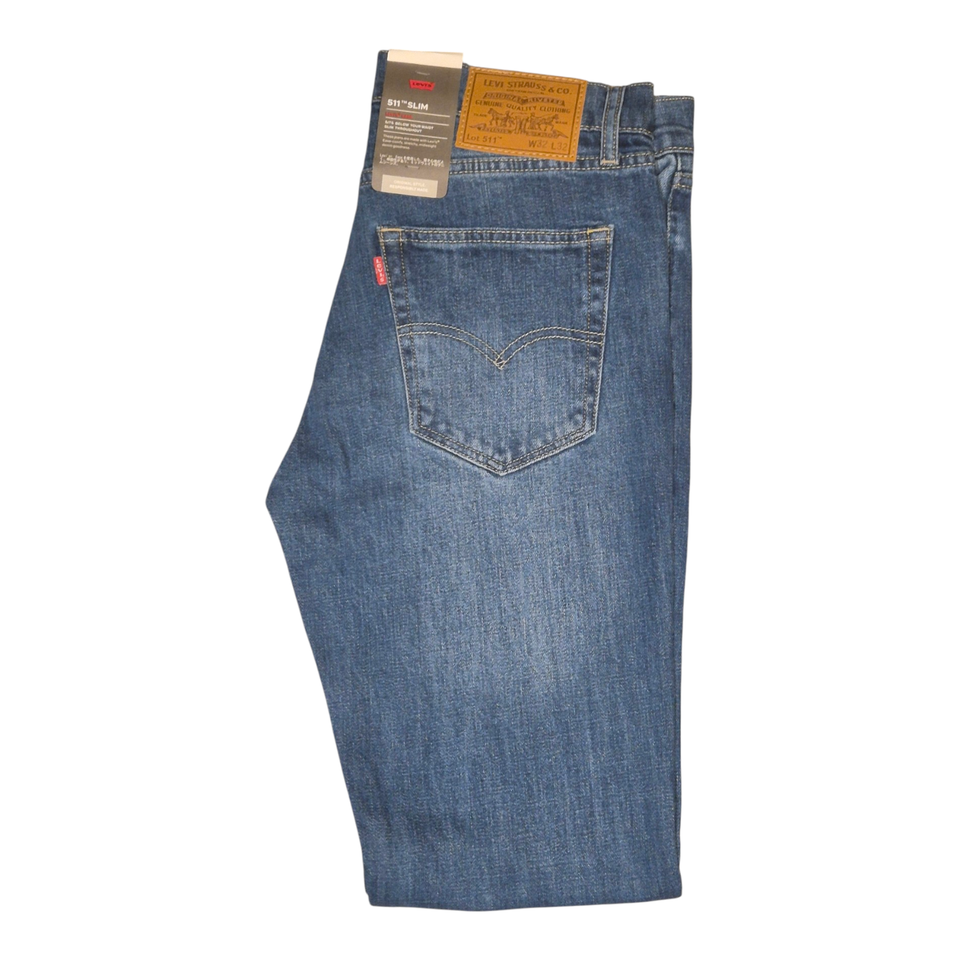 Levis Original 511 (BLUE Shades) Slim Fit Men's Stretchable Jeans | eBay UK