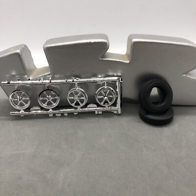FOB 1:25 AMT 12 Spoke American Mag WHEELS W Vinyl TIRES & Backs LBR ...