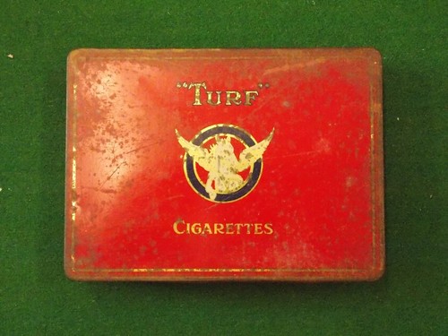 Vintage Turf Carreras Empty 50 Cigarette Tin Tobacciana | eBay