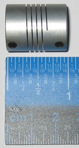 5 mm to 5 mm Round Shaft Flexible Coupling - 5mm Aluminum Miniature ...