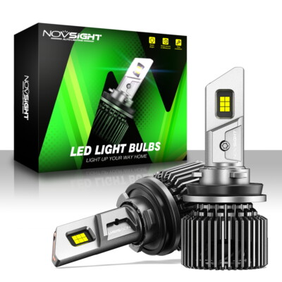 NOVSIGHT H11 LED Headlight Kit Low Beam Bulb Super Bright 6500K Lamp ...