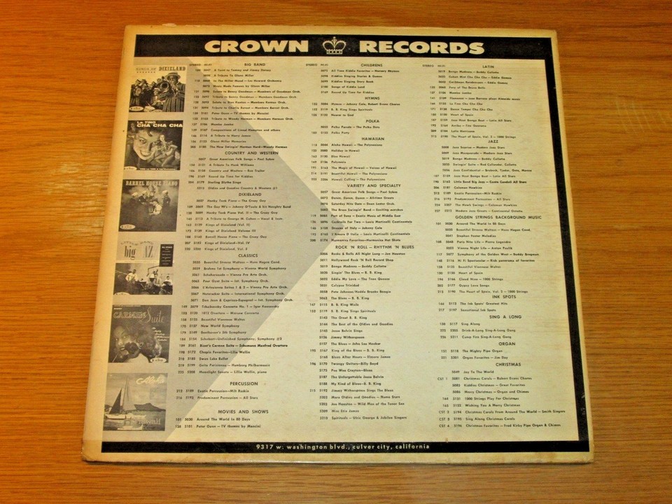 STEREO INSTRUMENTAL LP - JOE HOUSTON - CROWN 252 - "TWISTING IN ORBIT ...