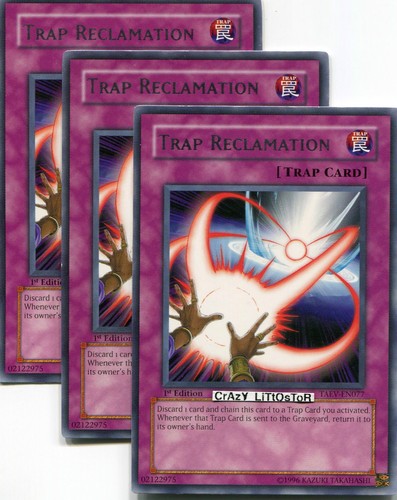 3 X YU-GI-OH TRAP RECLAMATION 1ST ED SILVER RARE NM/MINT TAEV-EN077 | eBay