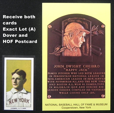 Jack Chesbro HOF Postcard and 1978 Dover Reprint of Piedmont 150 ...