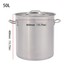 Deep Stainless Steel Stock Pot Cater Cooking Stew Large Soup Boiling ...