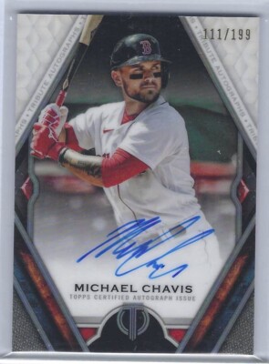 MICHAEL CHAVIS 2021 TOPPS TRIBUTE ON CARD AUTO #d /199 | eBay