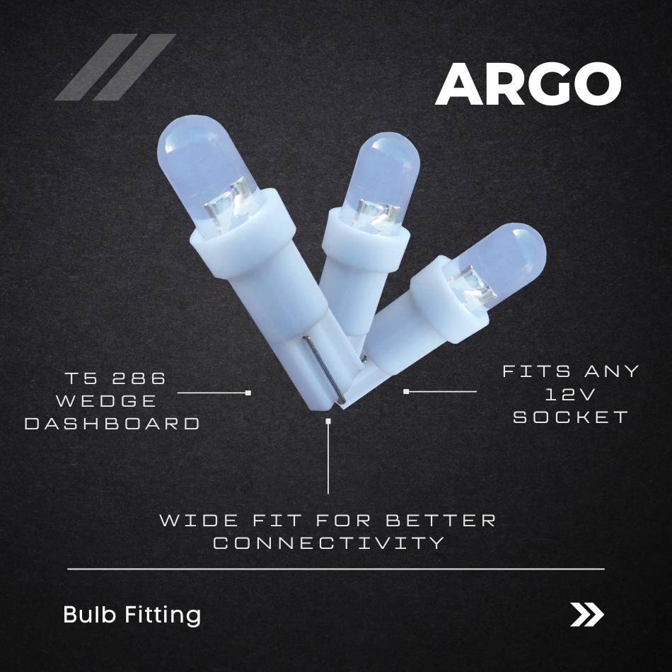 10x T5 286 Led White Dashboard Bulbs Xenon Speedo Dials Car Light Bulb ...