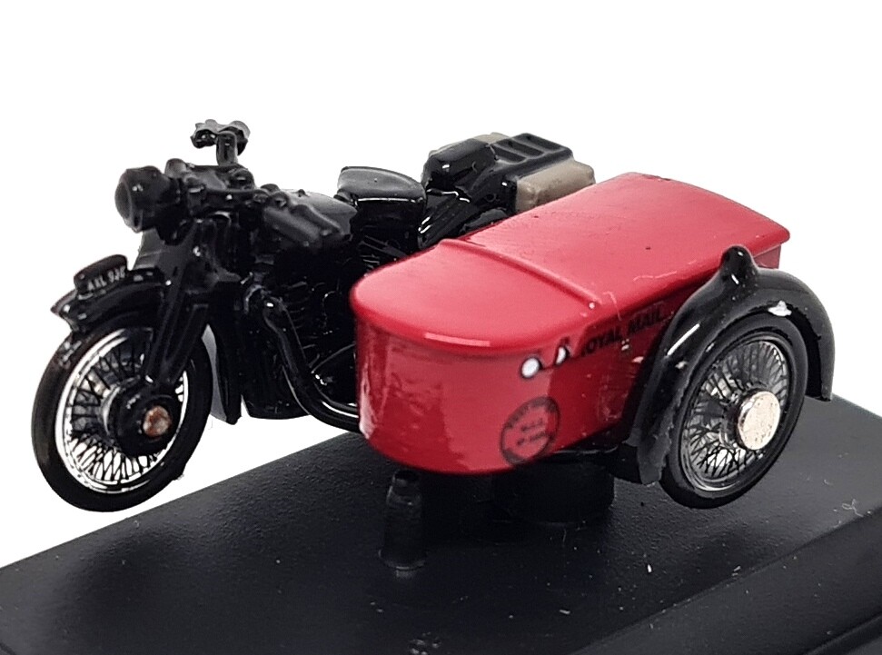 Oxford 1/76 - BSA Motorcycle & Sidecar Royal Mail Diecast Model Bike ...
