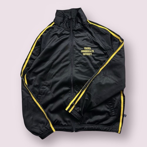 Vintage Men’s VCU Rams College Spellout Track Jacket 90s Sz L Black | eBay