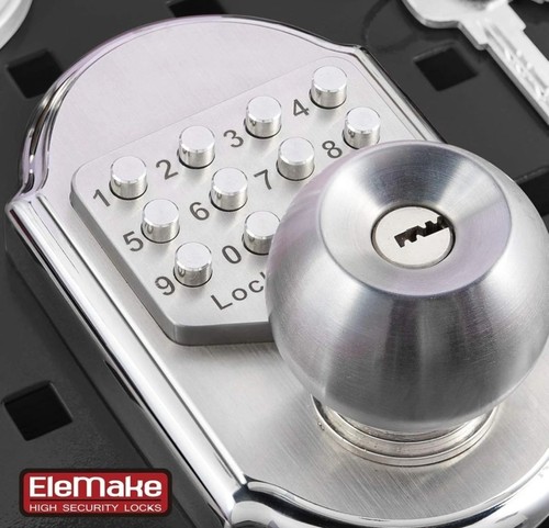 EleMake High Security Mechanical Keyless Deadbolt Lock Model# AX-MKD001 ...