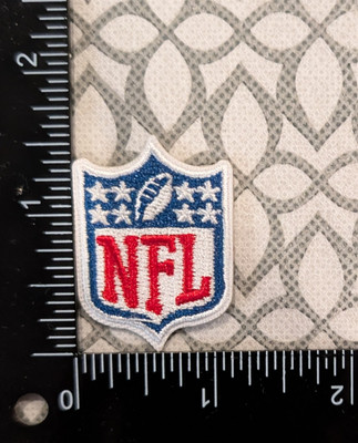 NFL LOGO ( Smaller) (Collar size) FOOTBALL IRON ON EMBROIDERED PATCH | eBay