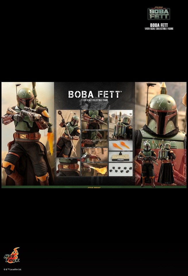 1/6 Scale Toy BOBF Boba Fett - Green Body Armor w/Z-6 Jetpack & FX | eBay