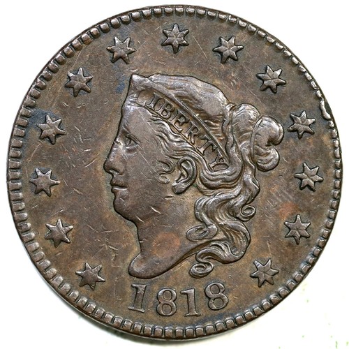 1818 N-2 R-4 Matron or Coronet Head Large Cent Coin 1c | eBay