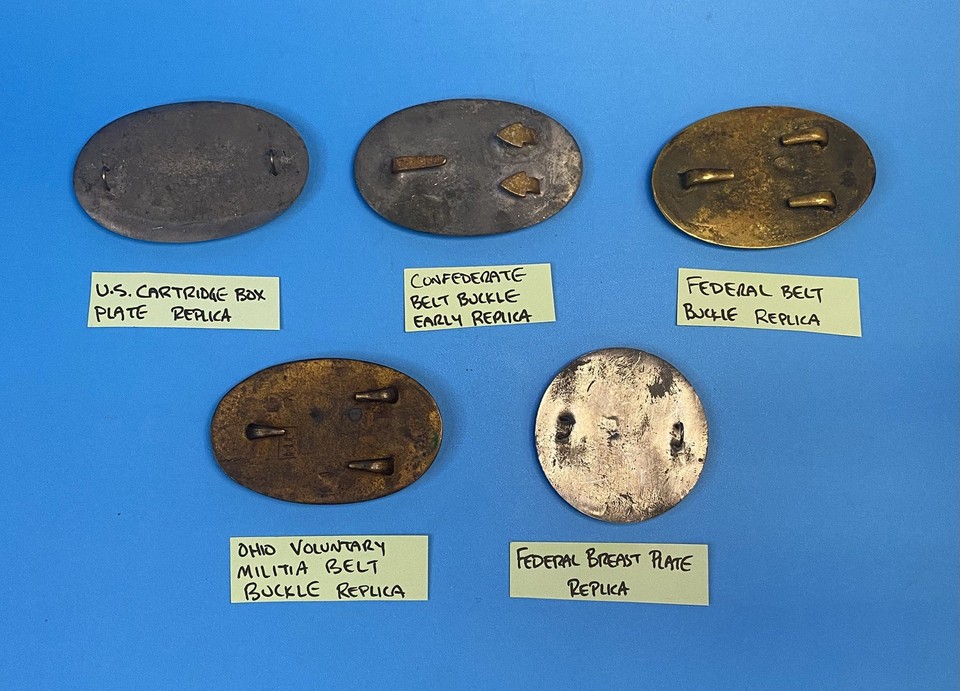 Civil War Belt Buckle LOT (5) REPROS Oval US, CS, OVM, Breast Plate | eBay