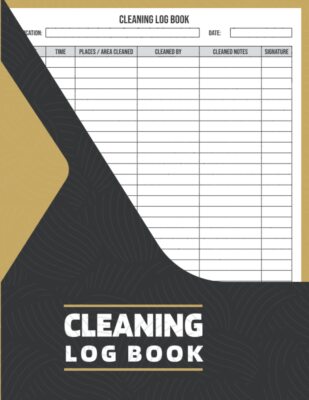 Cleaning Log Book Daily Cleaning Checklist Cleaning Record Book For ...