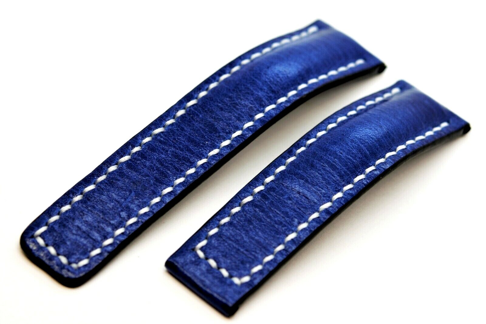 Leather watch strap band handmade 24/22mm,fits BREITLING Navitimer ...