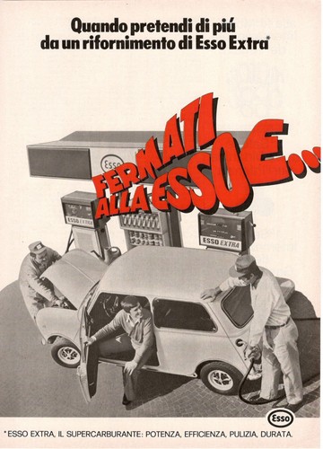 Gianni Morandi Mini Minor Stop at Esso 1973 Original Advertisement 1 Page | eBay