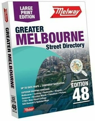 2021 MELWAY Melbourne Street Directory Maps LARGE PRINT Edition 48 ...